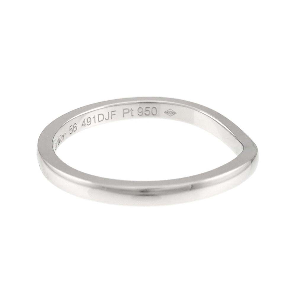 Cartier | Jewelry | Cartier Ballerina Curve Ring Size 56 2mm Wide ...